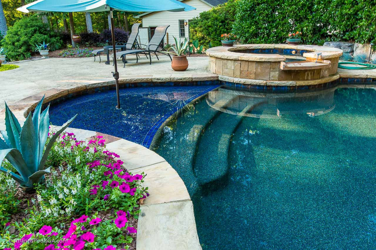 Lounging Shelves for Pools in Canton, GA | Pool Lounging Shelves ...